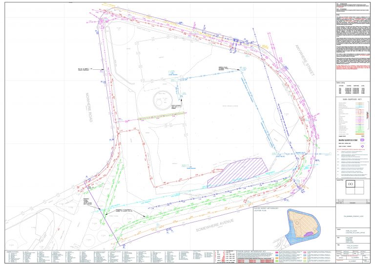 TSA Member TSA STANDARD - EXAMPLE DRAWING - The Survey Association